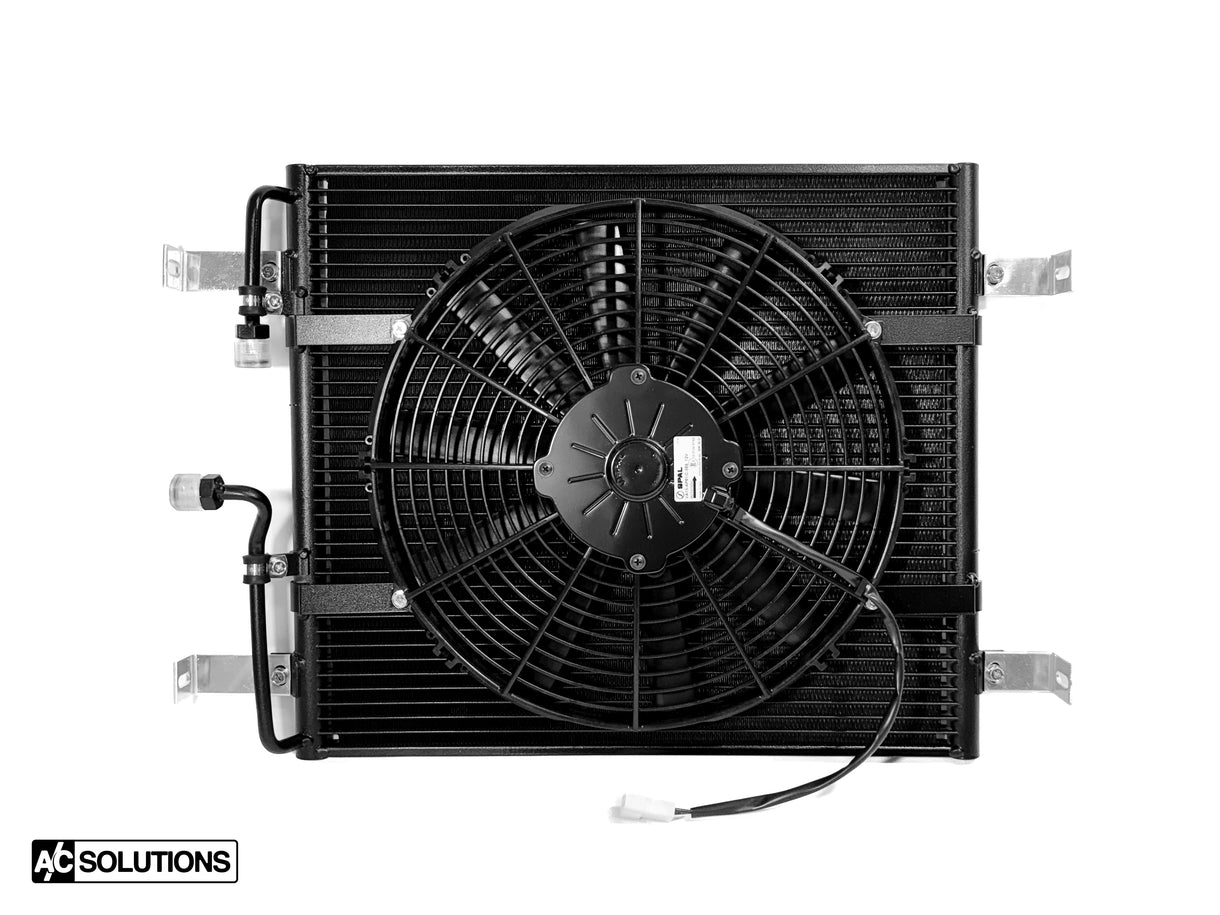 CSF E28 Parallel Flow Condenser + 13" SPAL Fan Combo – A/C Solutions